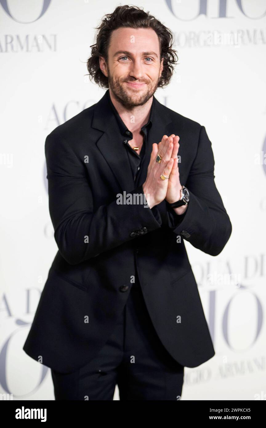 Aaron Taylor-Johnson beim Armani - Acqua di Gio Event im Matadero ...