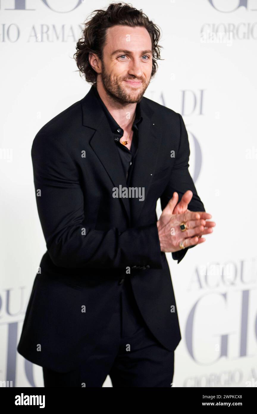 Aaron Taylor-Johnson beim Armani - Acqua di Gio Event im Matadero ...