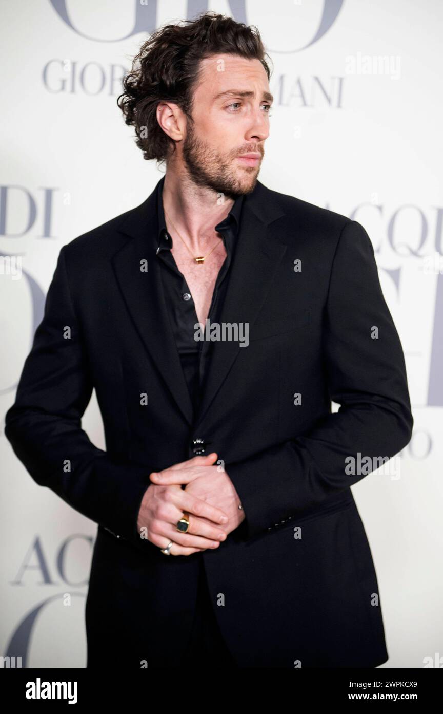 Aaron Taylor-Johnson beim Armani - Acqua di Gio Event im Matadero ...