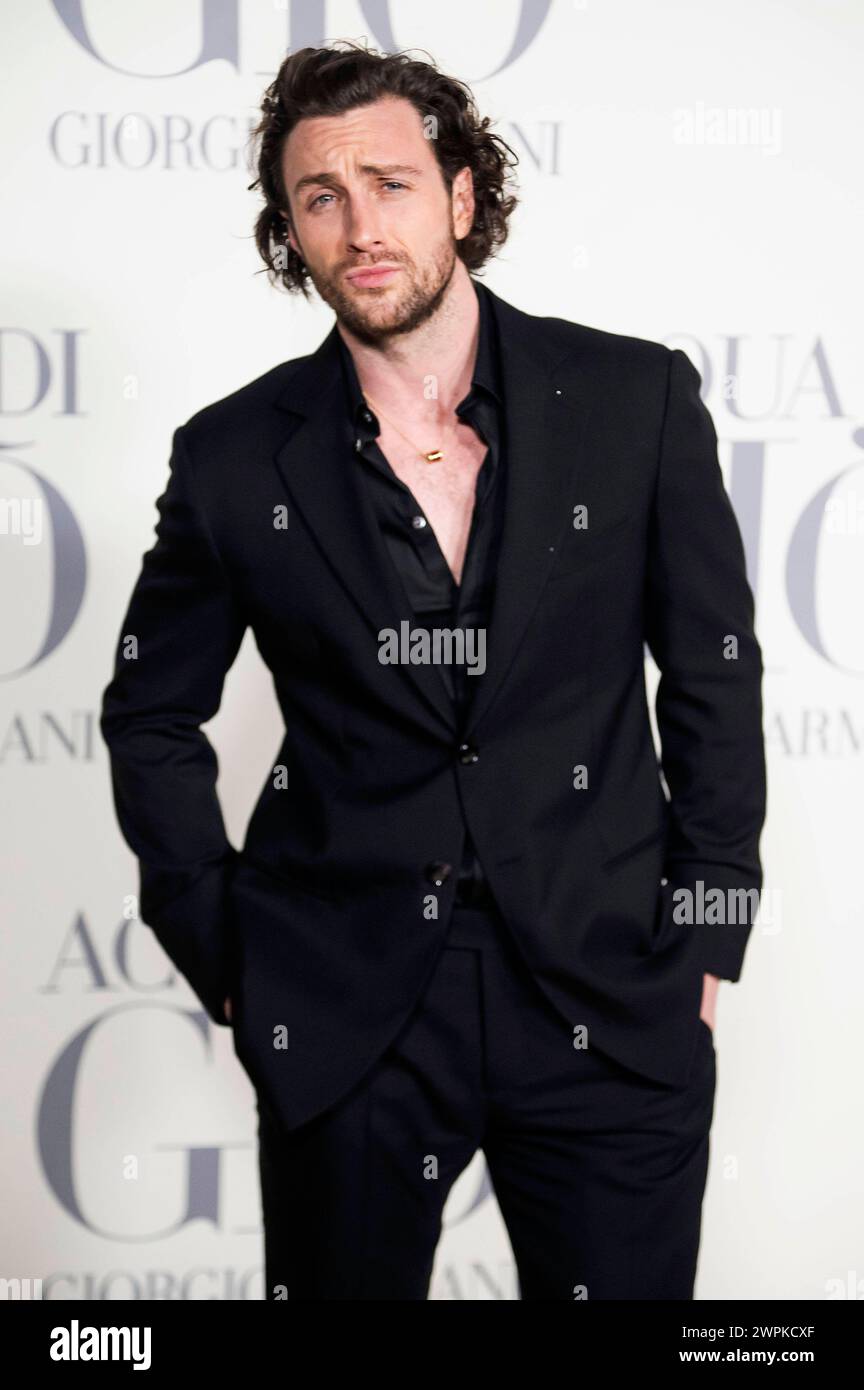 Aaron Taylor-Johnson beim Armani - Acqua di Gio Event im Matadero ...