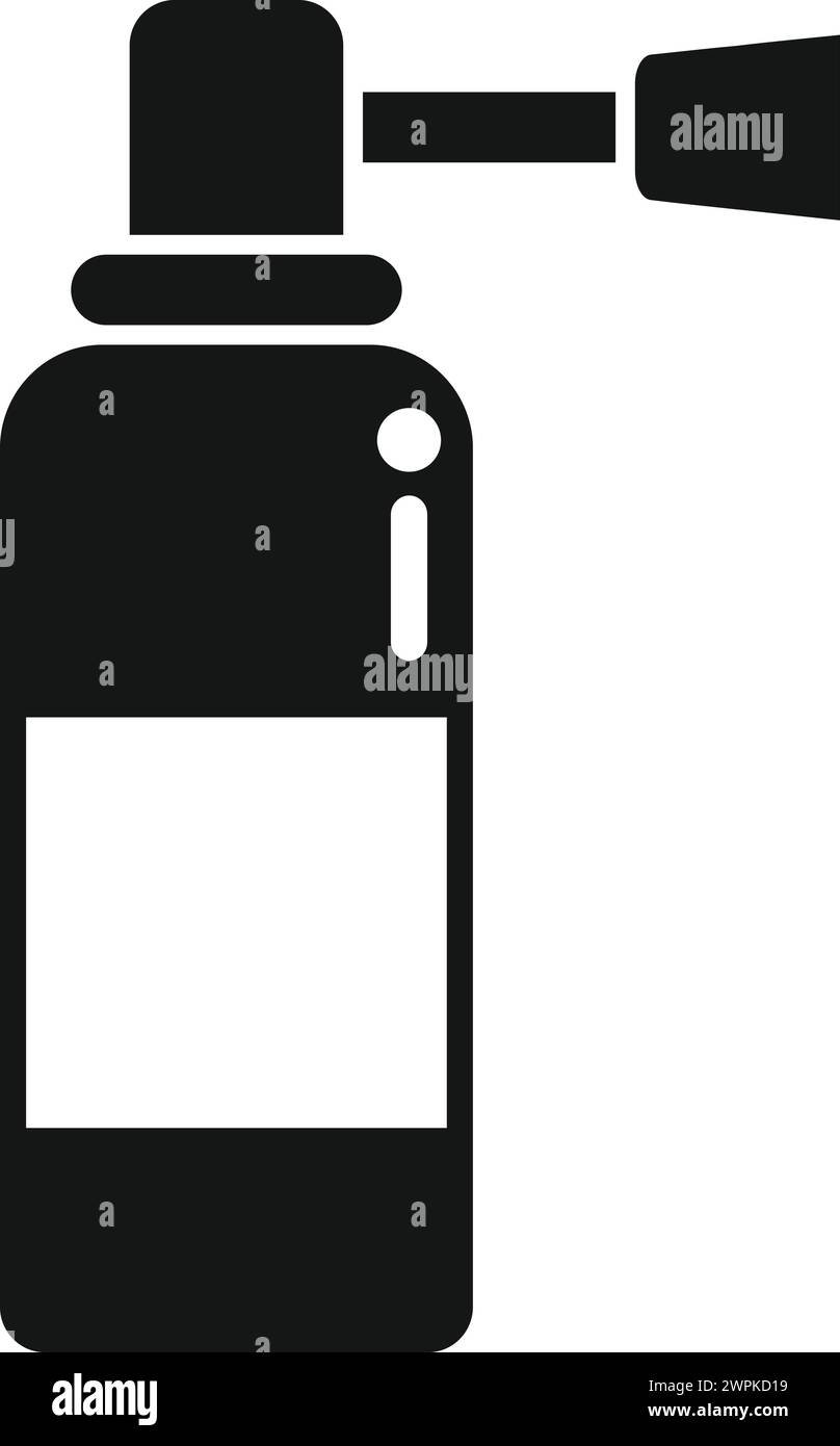 Antiviral medical spray icon simple vector. People dose. Virus immune ...