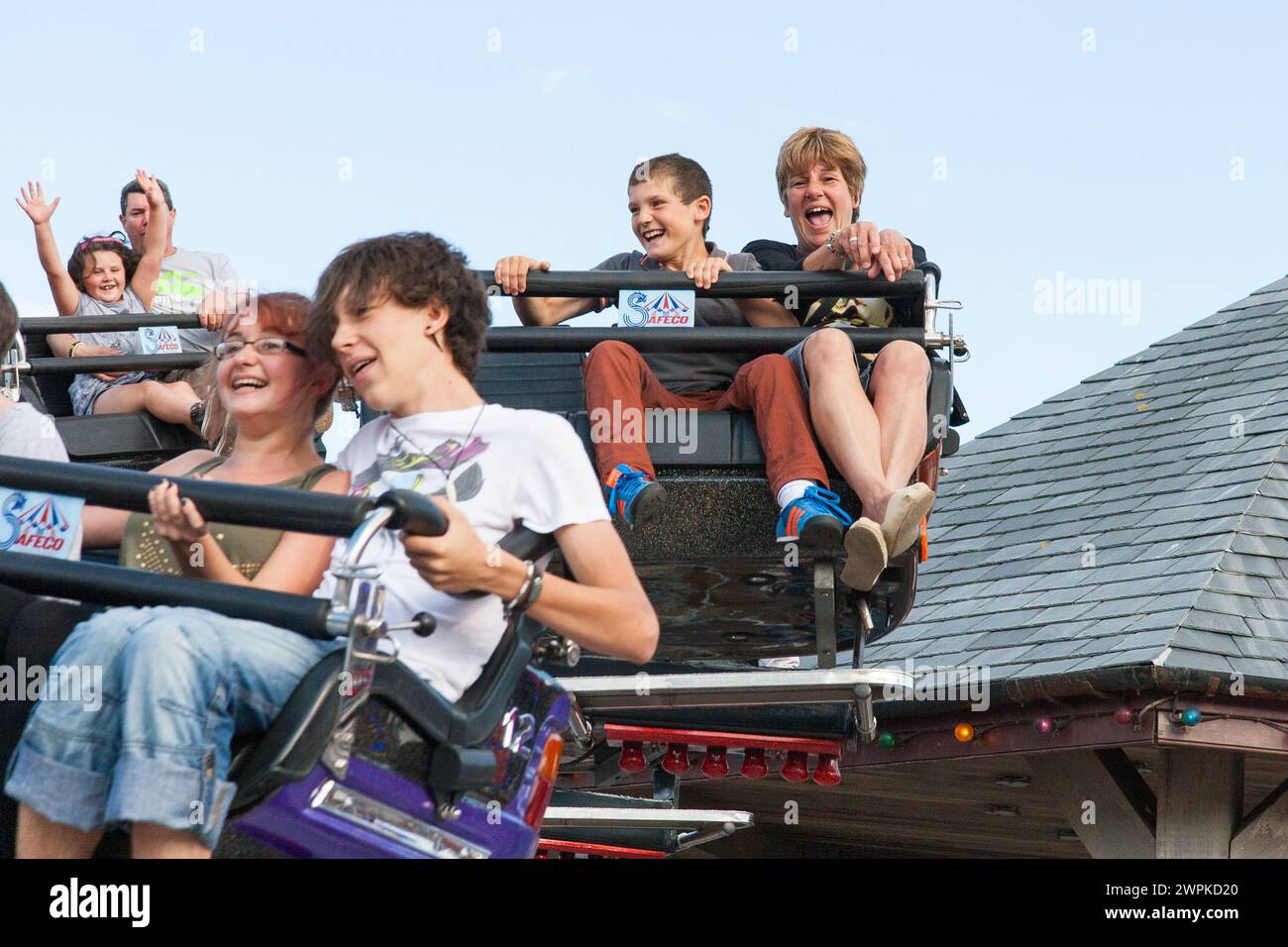 A fairground ride at Whitby Stock Photo - Alamy