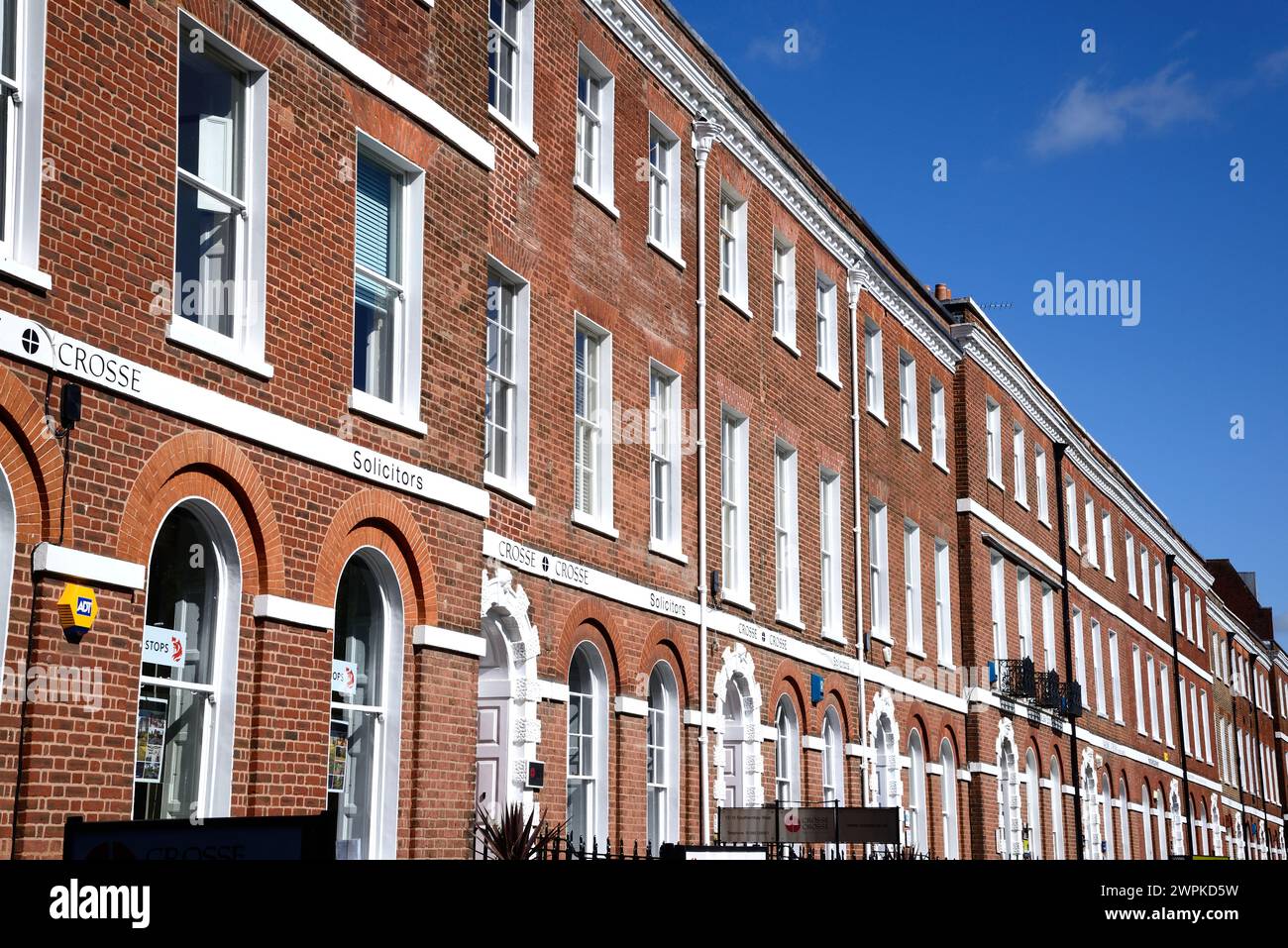 Georgian architecture of southernhay exeter hi-res stock photography ...
