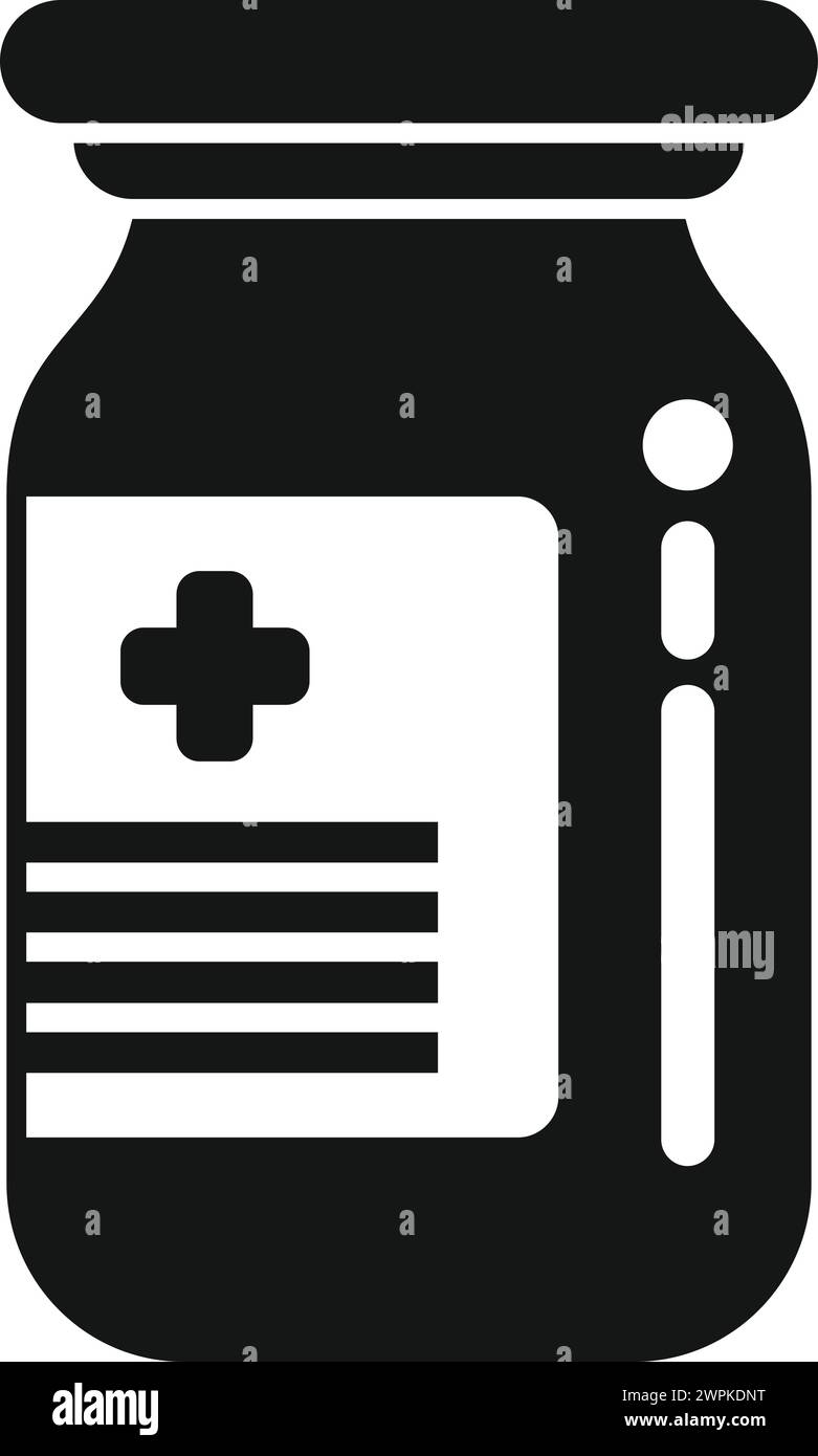 Strong potion medical icon simple vector. People dose. Therapy dosage ...