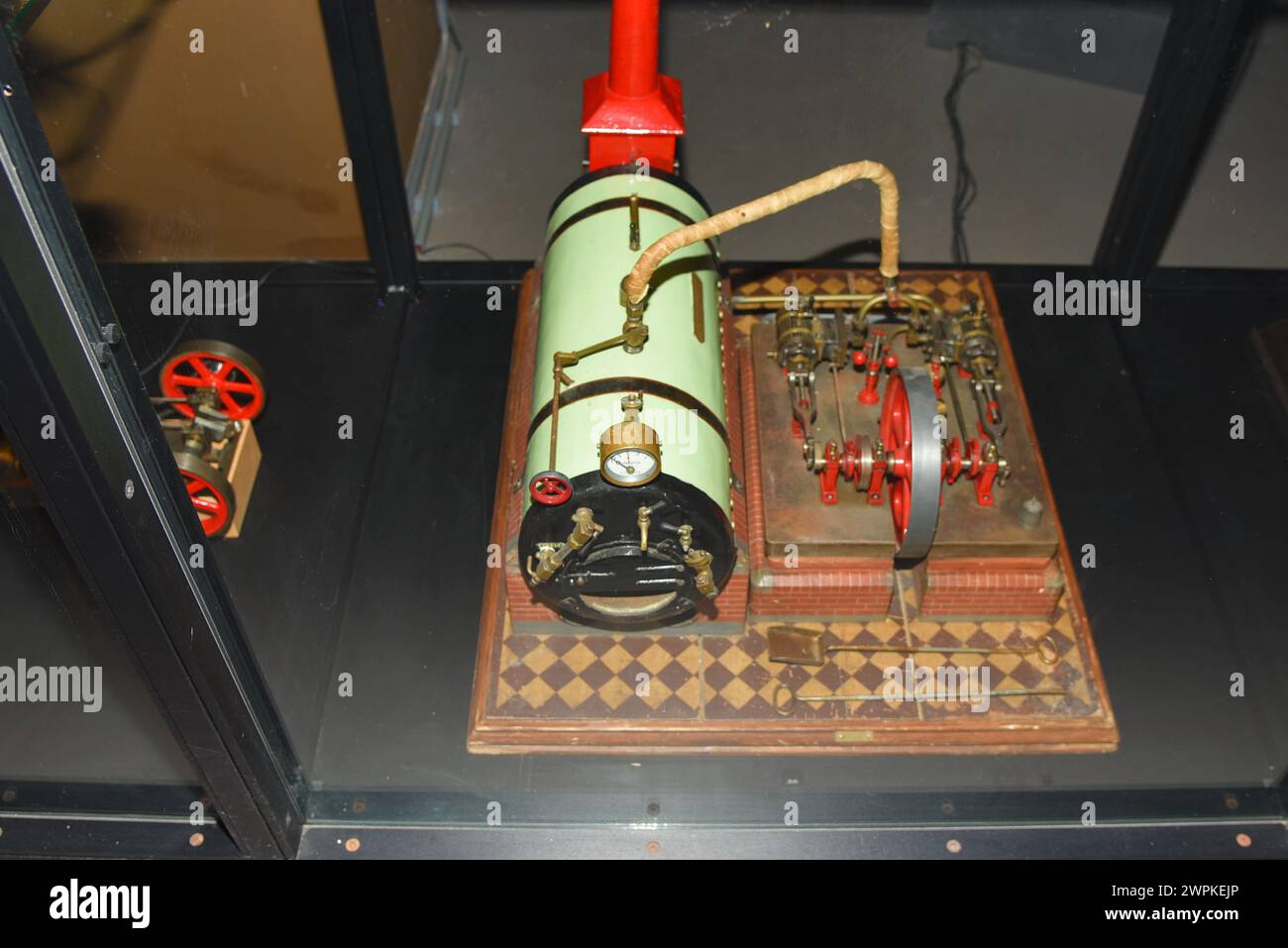 Medemblik, Netherlands. February 28, 2024. Miniature steam engines at ...