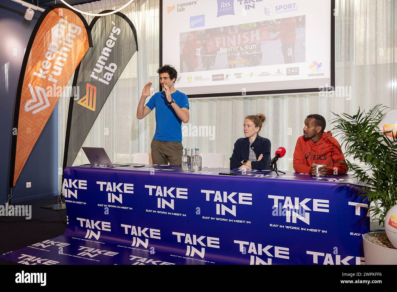 Gent, Belgium. 08th Mar, 2024. Belgian Bert Misplon, Belgian Hanne ...