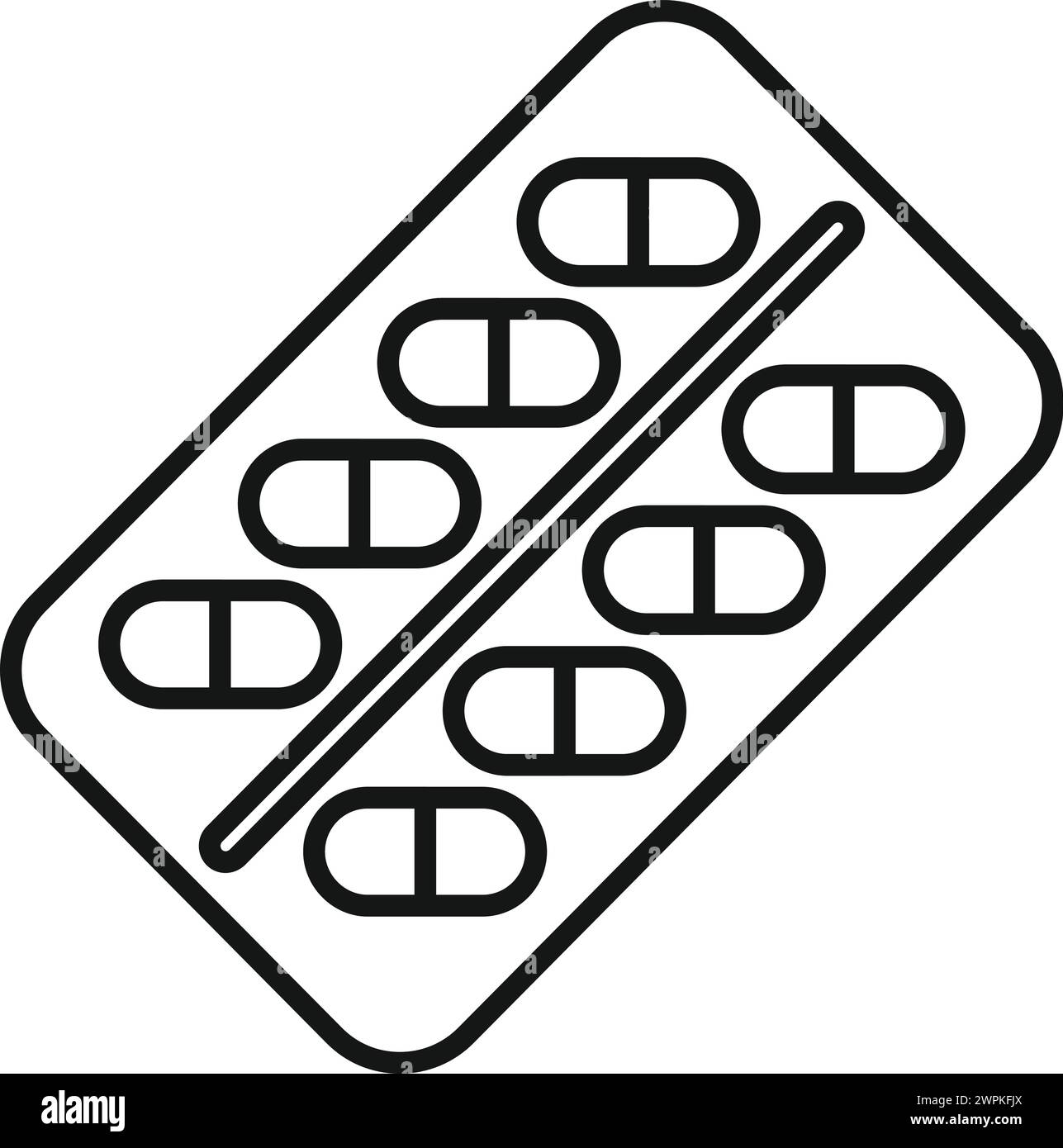 Viral capsule blister icon outline vector. Medicine health protection ...