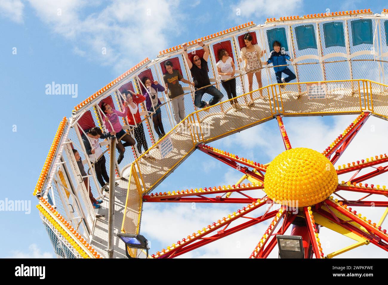 A fairground ride at Whitby Stock Photo - Alamy