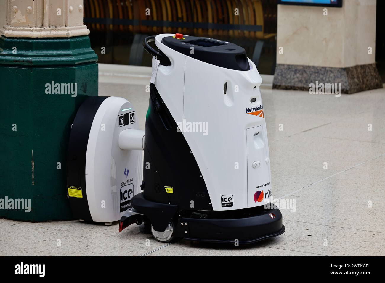 England, London, Charring Cross Railway Station, Automated robotic ...