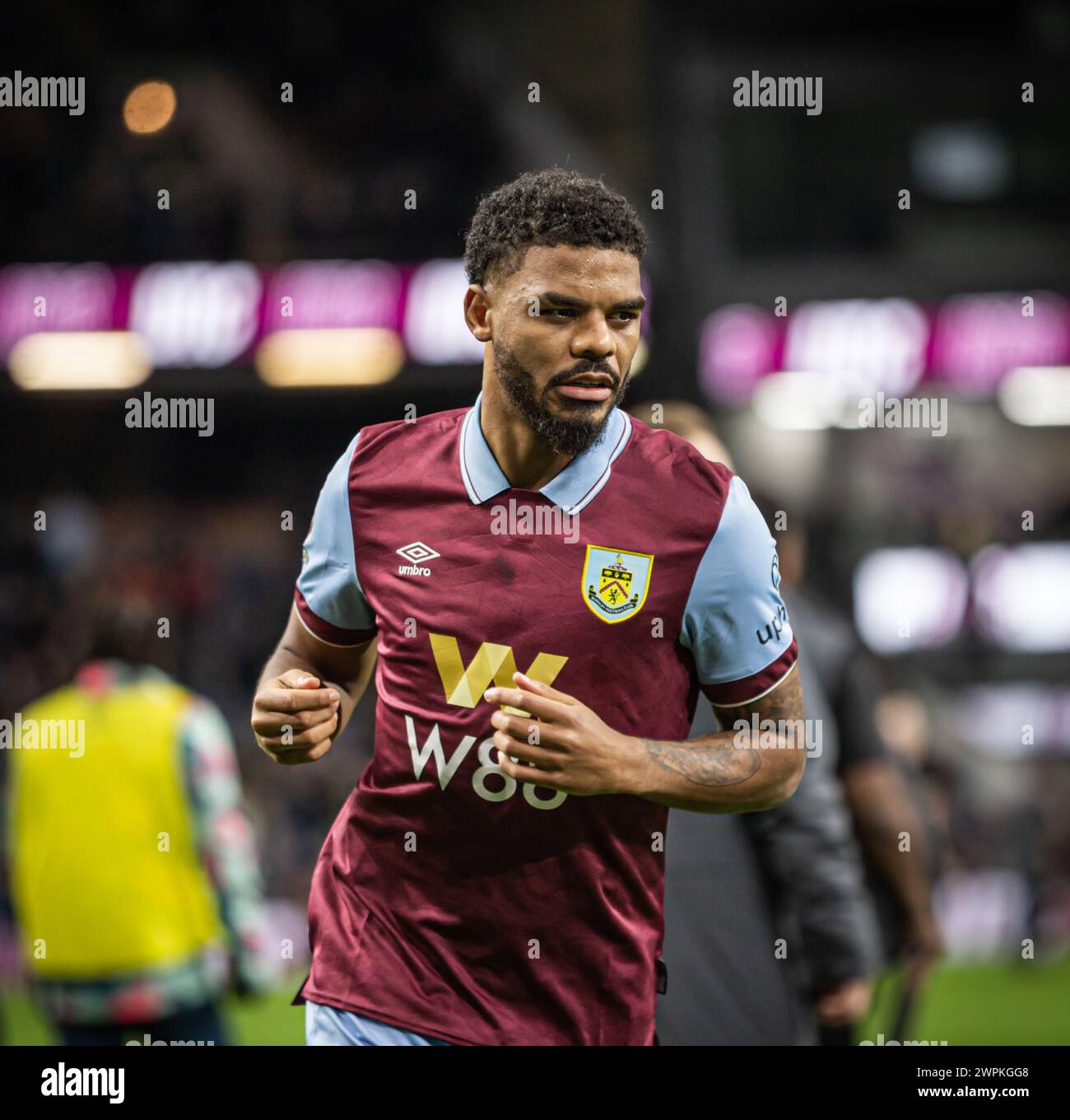 Lyle Foster in action during the Burnley FC v Everton FC in the Premier ...