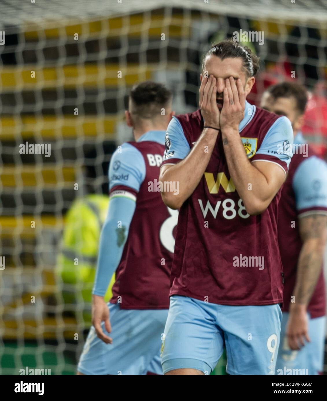 Jay Rodriguez emotional after missing an attempt on goal during the ...