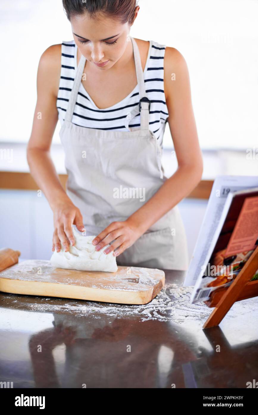 Woman proud of baking bread at home hi-res stock photography and images ...
