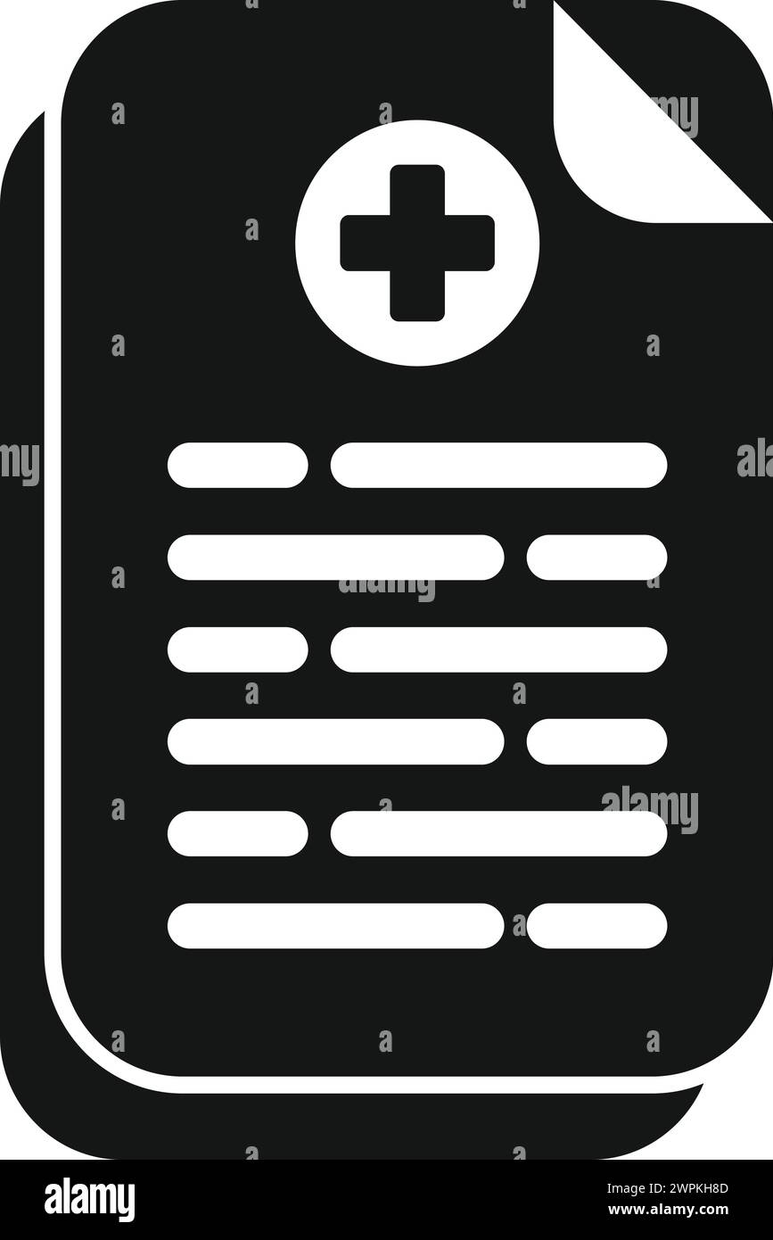 Patient medical card icon simple vector. Food condition. Venue facility ...