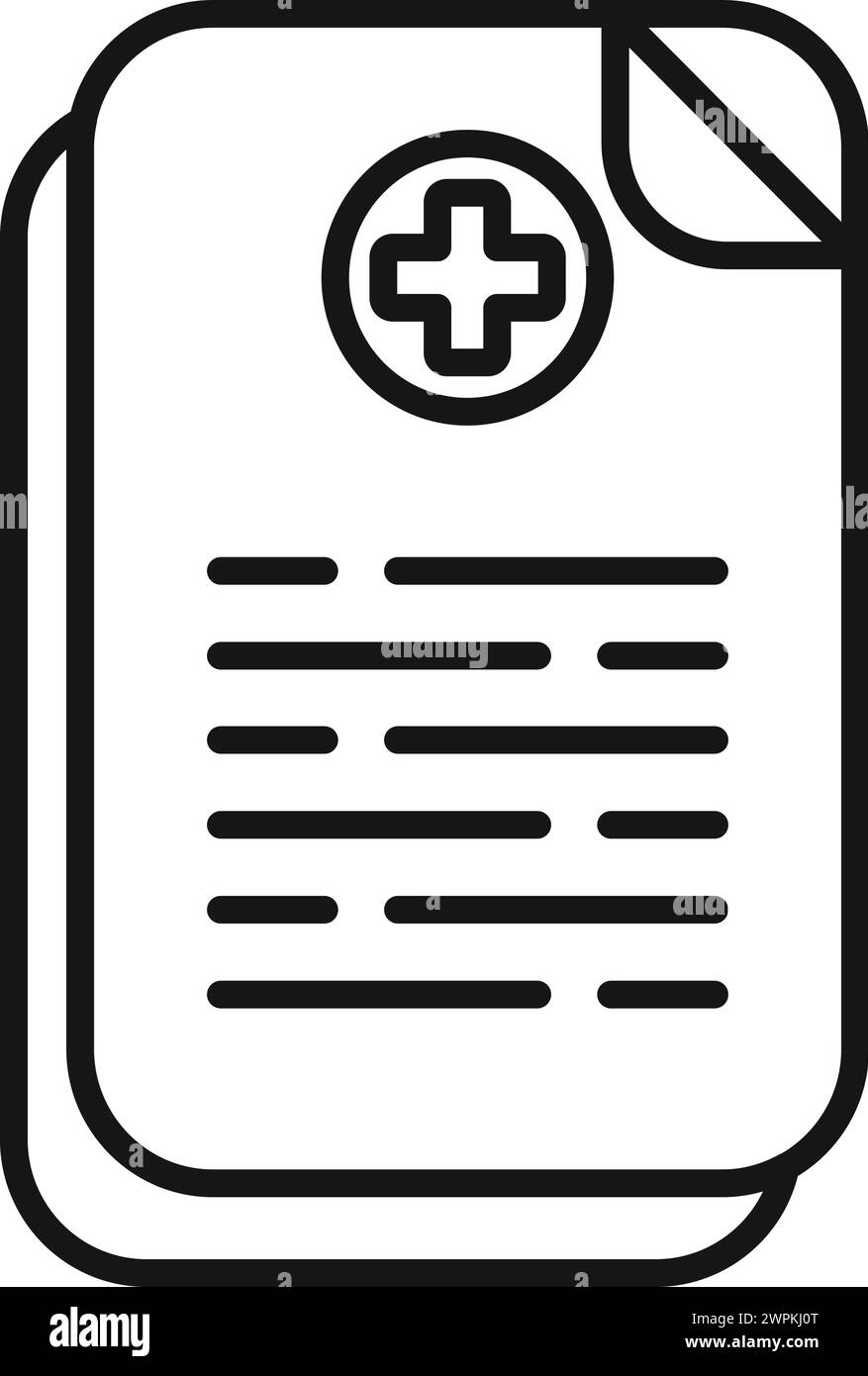 Patient medical card icon outline vector. Food condition. Venue ...