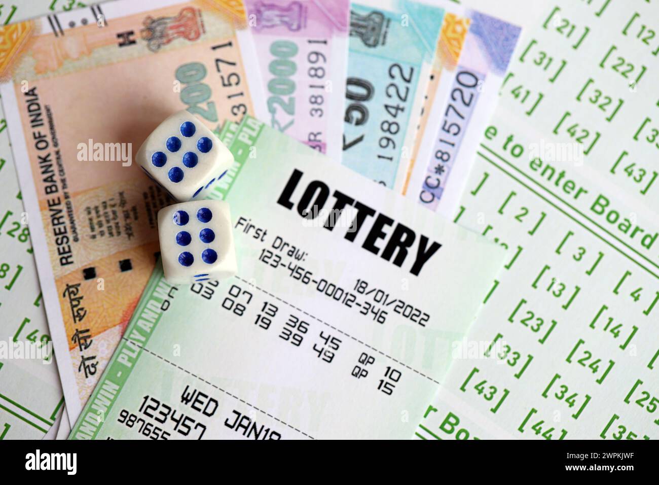India lottery ticket hi-res stock photography and images - Alamy