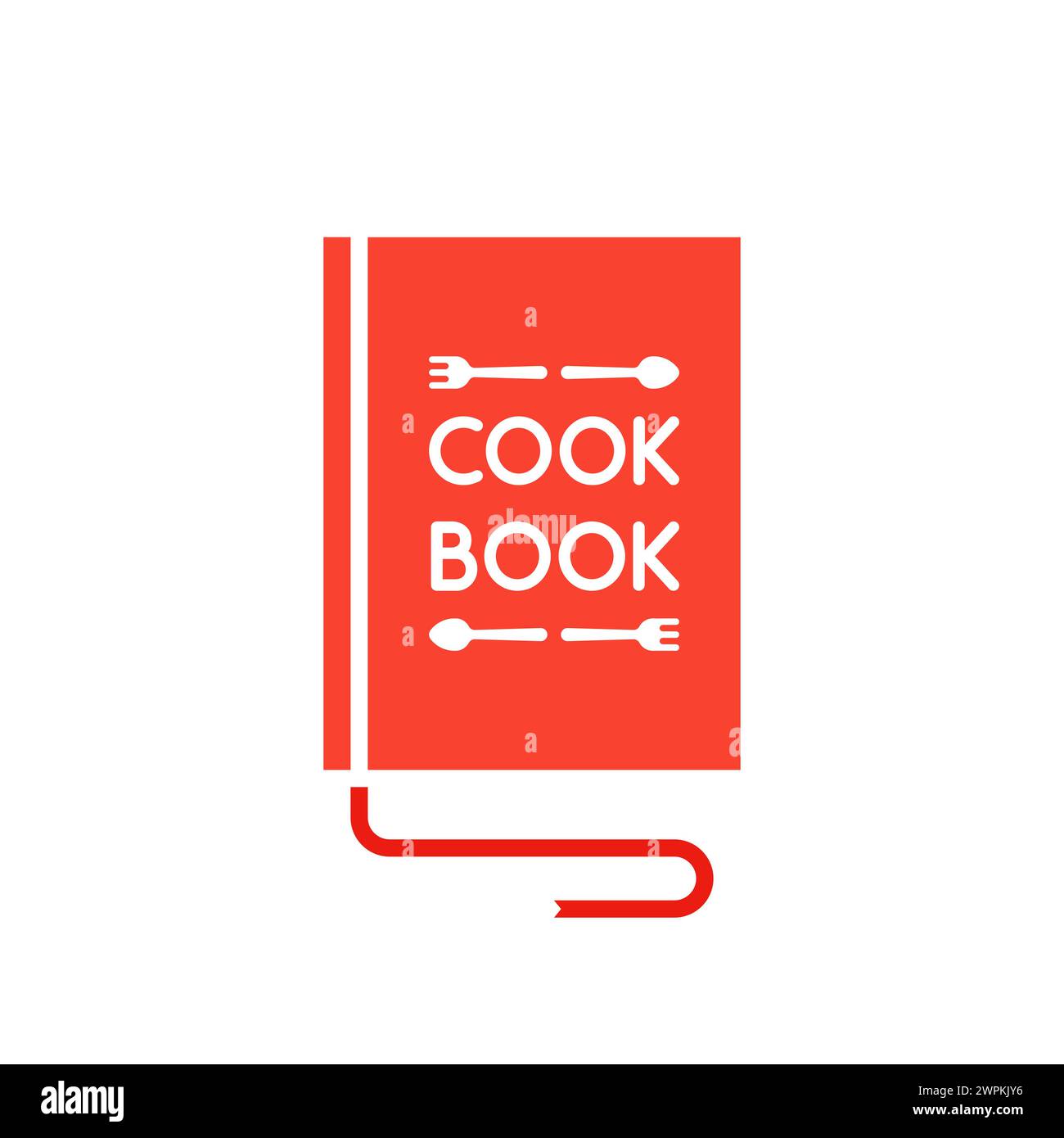 simple red cook book with bookmark Stock Vector Image & Art - Alamy
