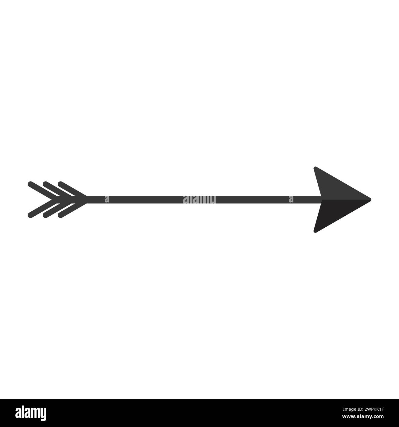 Black arrow pointer cursor, Arrow silhouette icon, Vector element ...