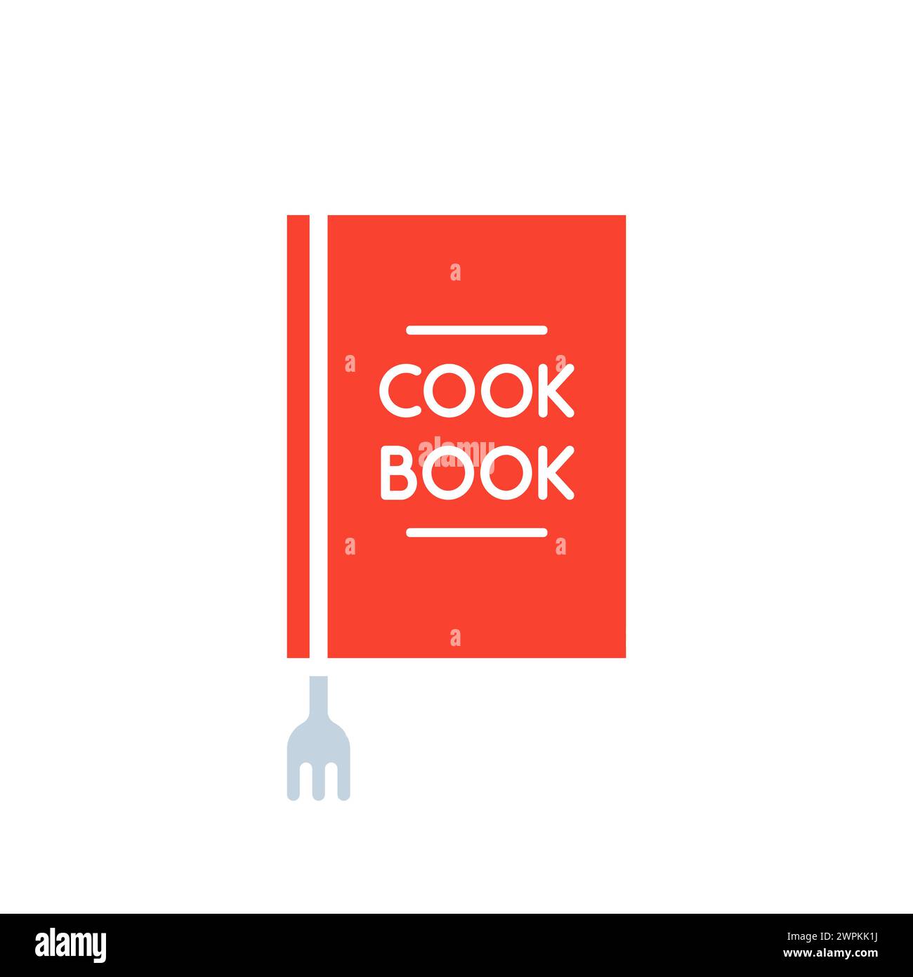 Cookery book page illustration Cut Out Stock Images & Pictures - Alamy