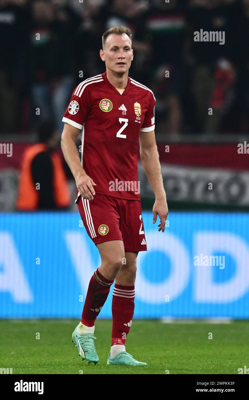 Adam Lang of Hungary during the UEFA EURO 2024 European qualifier match ...