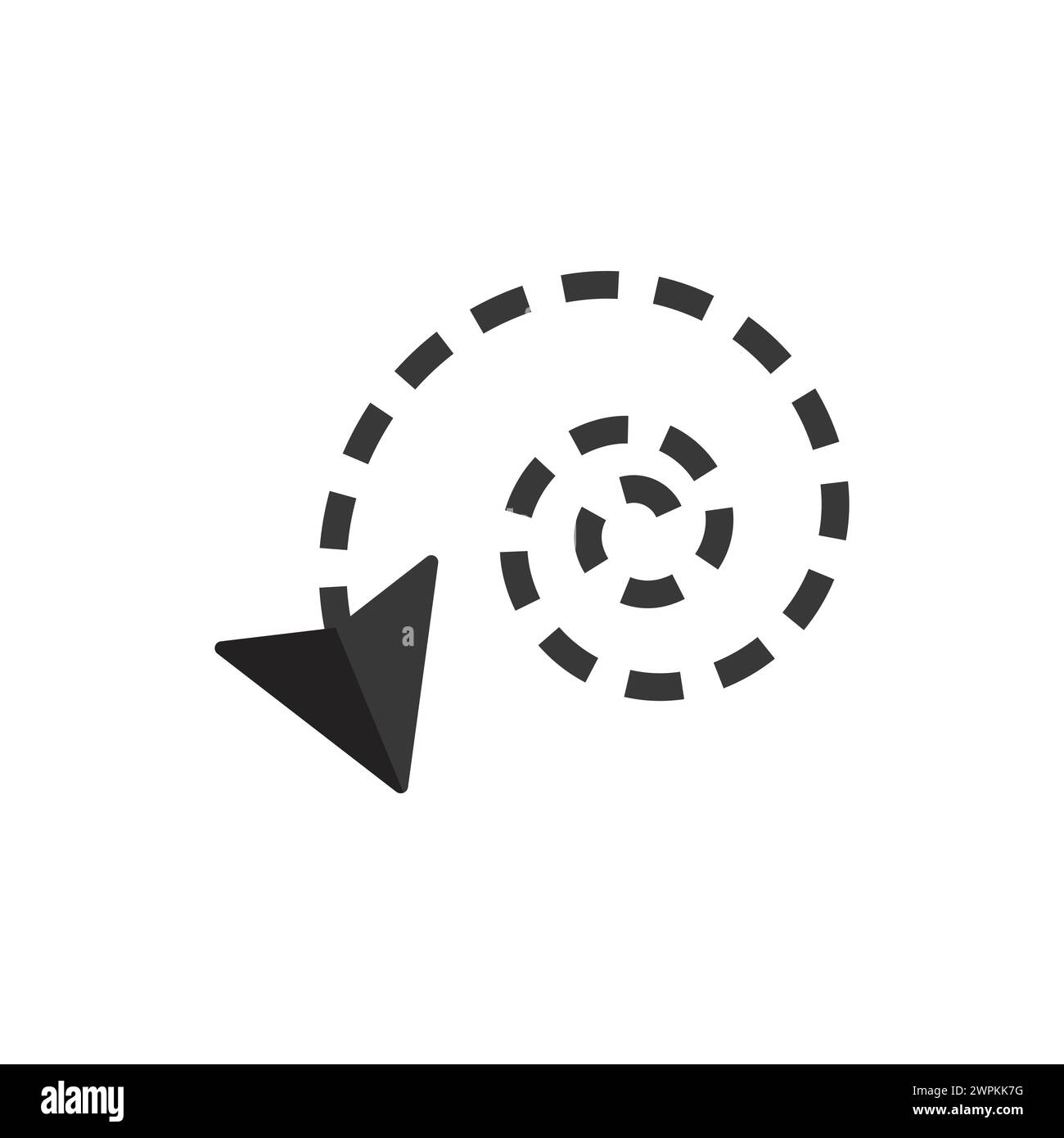 Black arrow pointer cursor, Arrow silhouette icon, Vector element ...