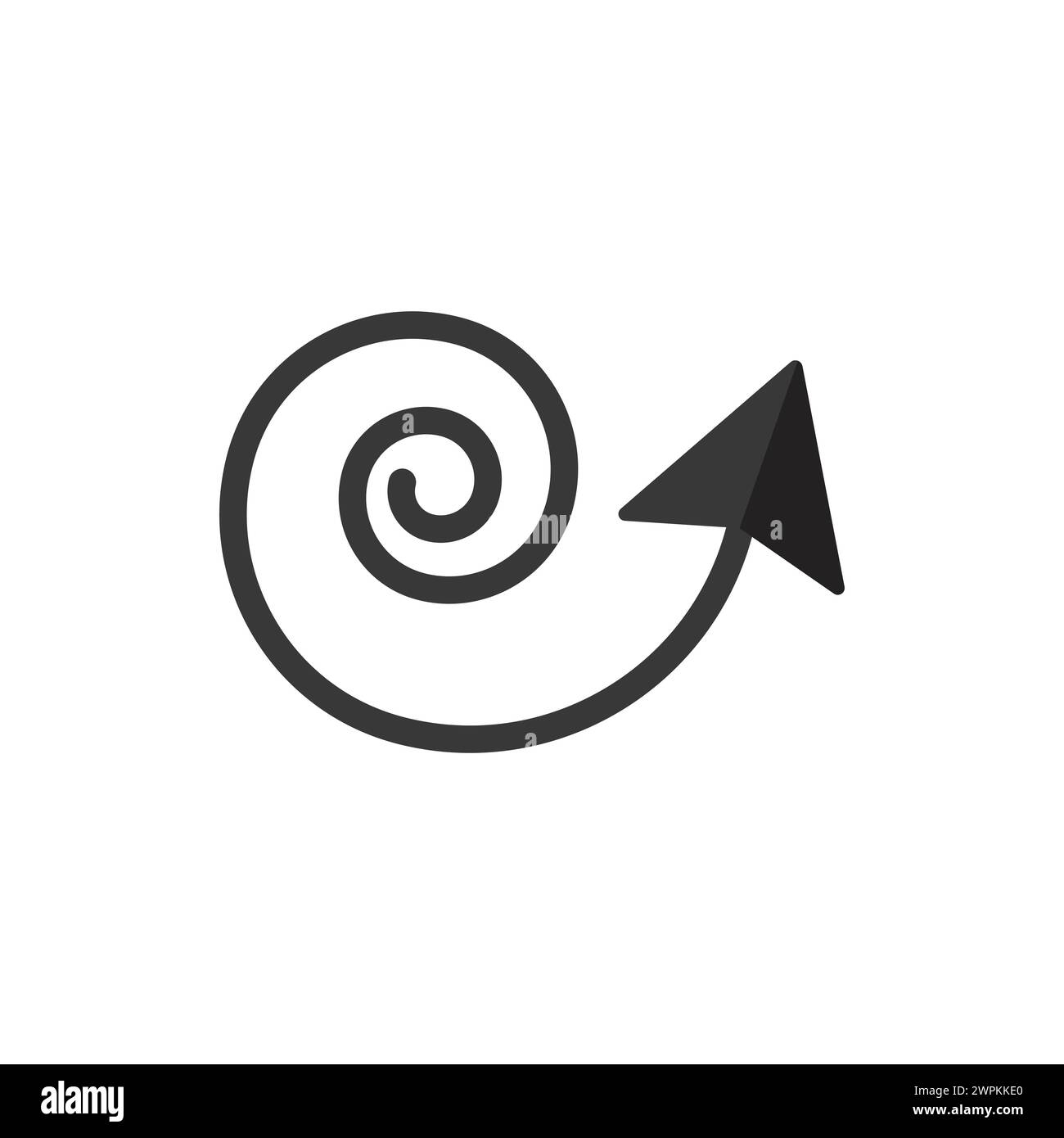 Arrow direction of movement, black arrow pointer landmark. Vector ...