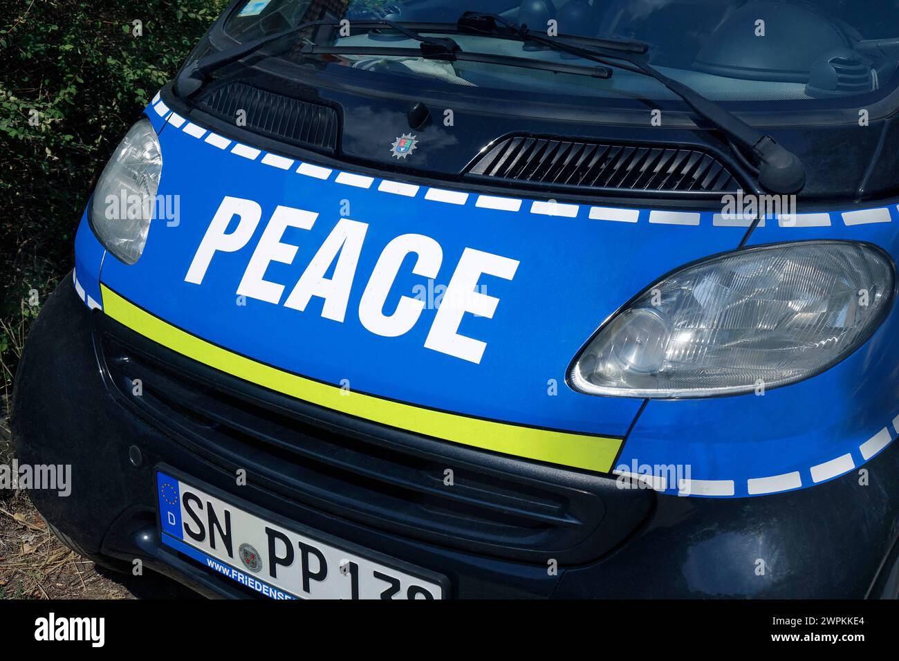 Friedensfahrzeug Friedensfahrzeug, 11.08.2022, Borkwalde, Brandenburg ...