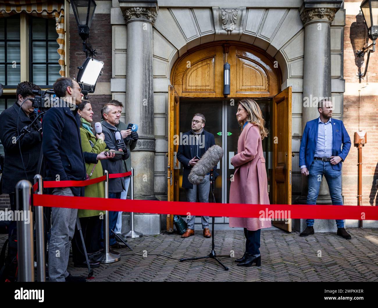 THE HAGUE - Dilan Yesilgoz, outgoing Minister of Justice and Security, at the Binnenhof. The ...