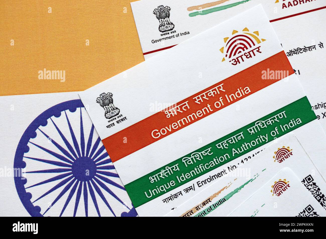 Indian Aadhaar card from Unique Identification Authority of India on ...