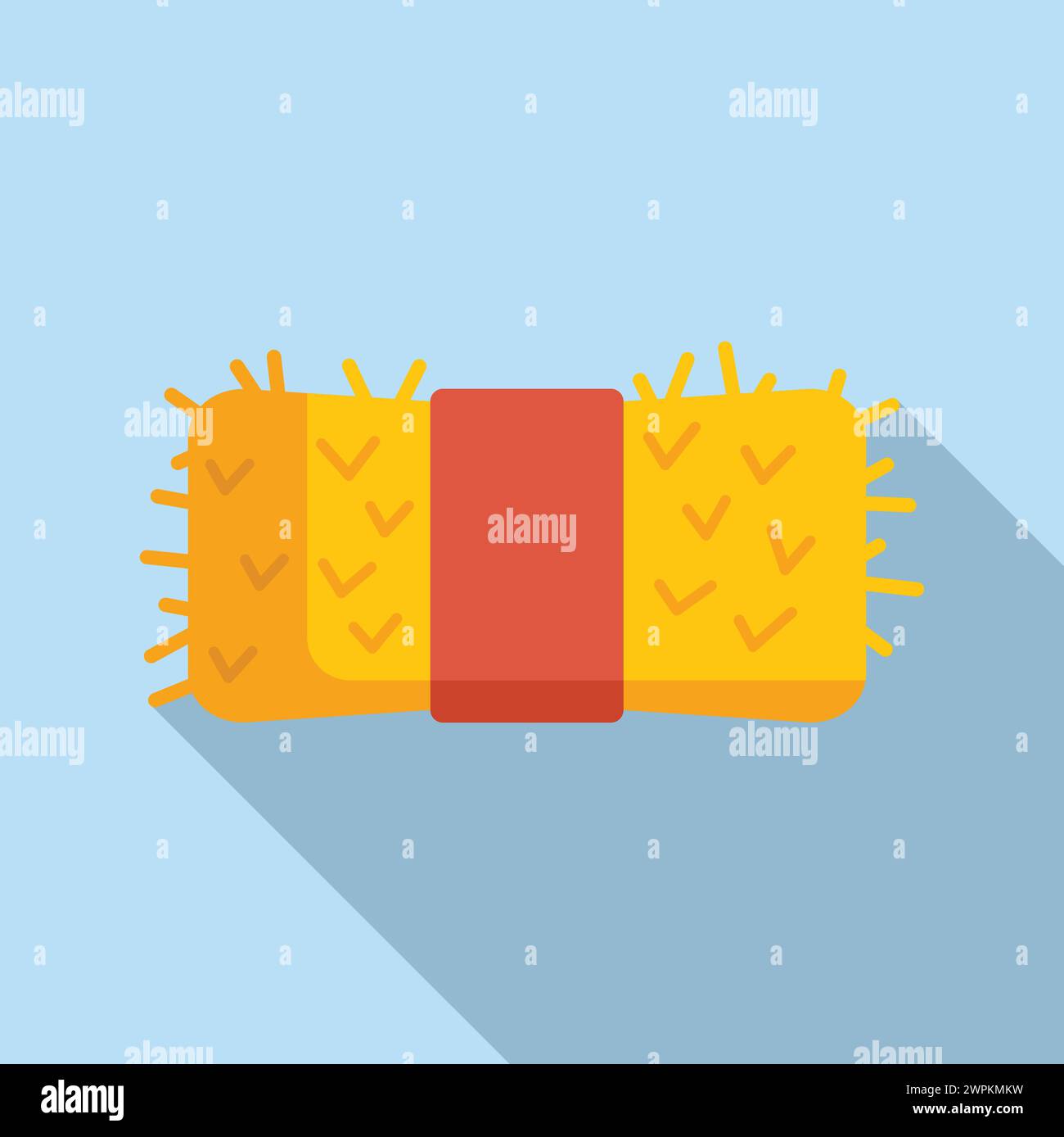 Big stack hay bale Stock Vector Images - Alamy