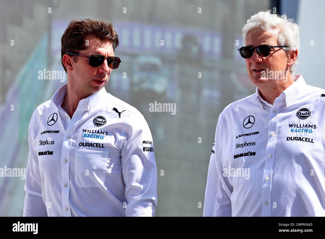 Jeddah, Saudi Arabia. 08th Mar, 2024. (L to R): James Vowles (GBR ...