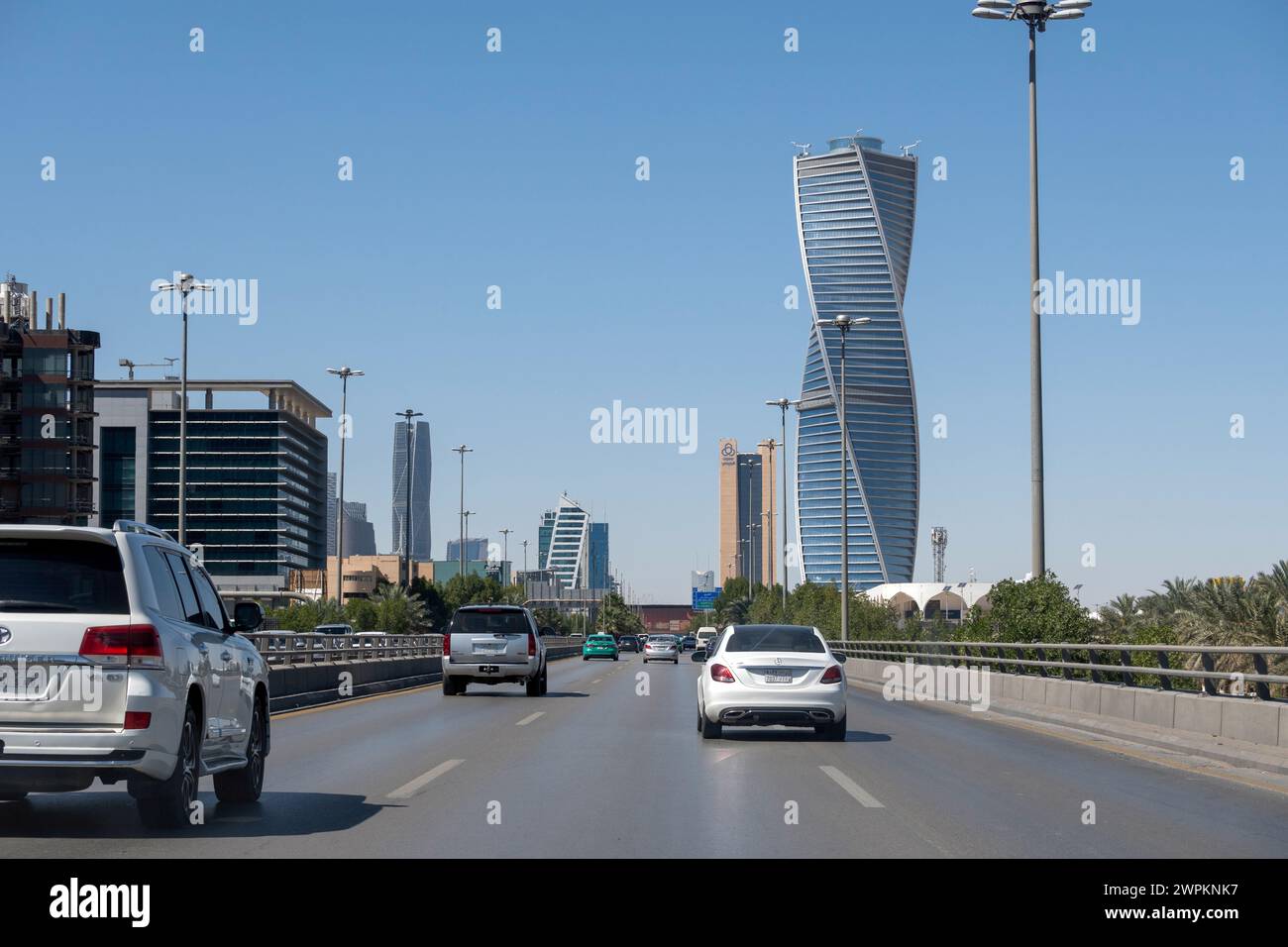 King Abdullah Fahd Road - the most prominent landmarks in Riyadh Stock ...