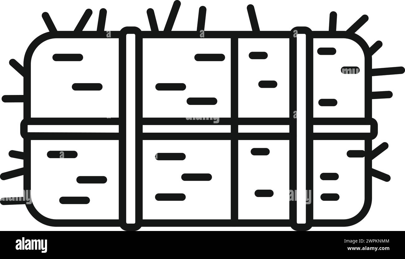 Bail of straw Stock Vector Images - Alamy