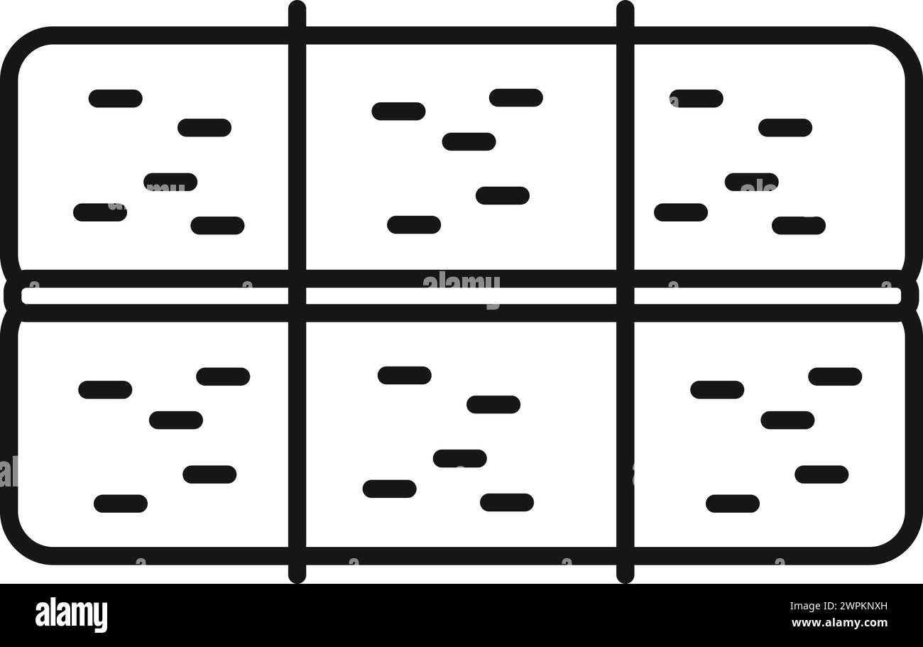 Bale hay icon outline vector. Agriculture farm rural. Country wheat ...