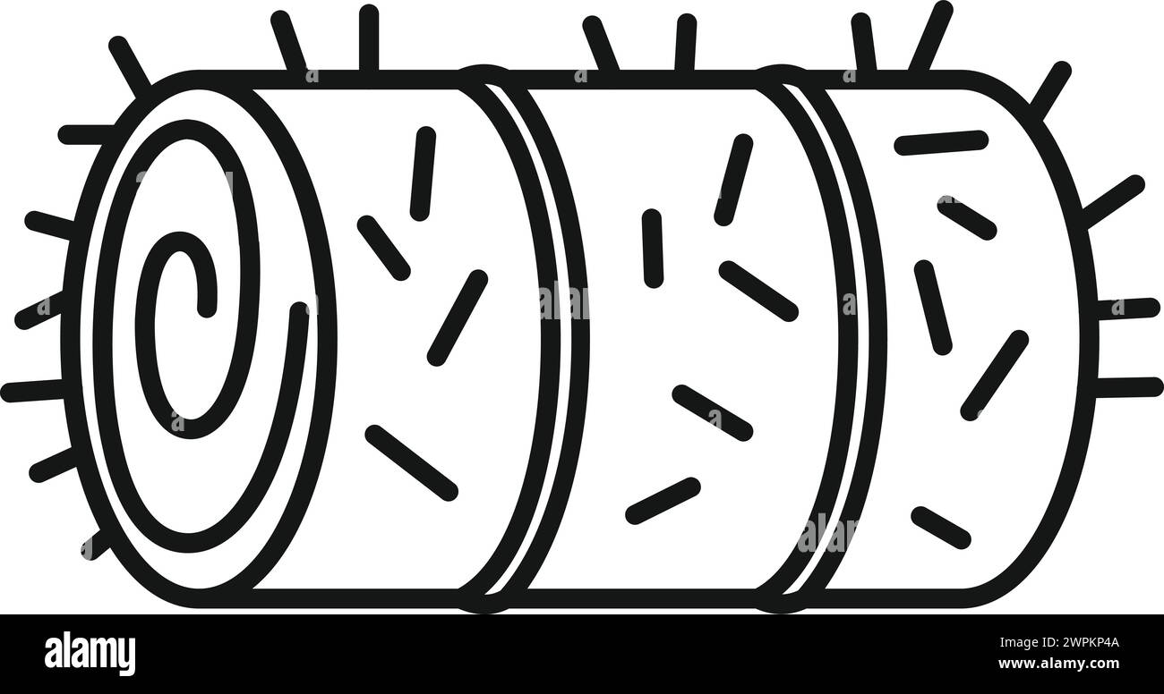 Bail hay agriculture crop Cut Out Stock Images & Pictures - Alamy