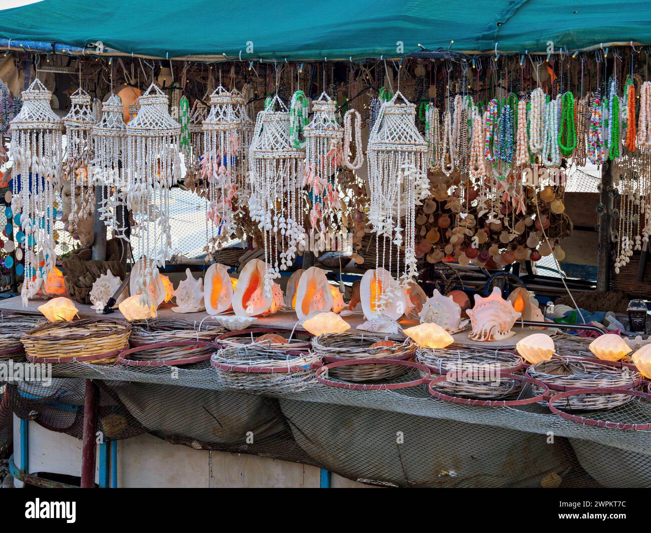 Souvenir Stall at Venetian Harbour, City of Chania, Crete, Greek ...