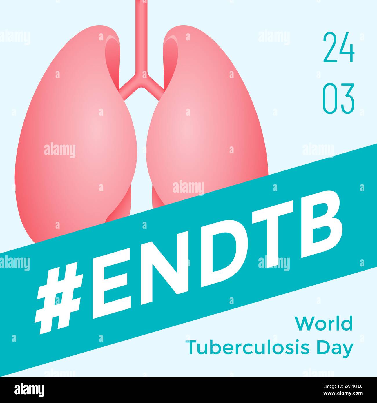 Design for World Tuberculosis Day that also called TB, March 24 in Vector illustration format ...