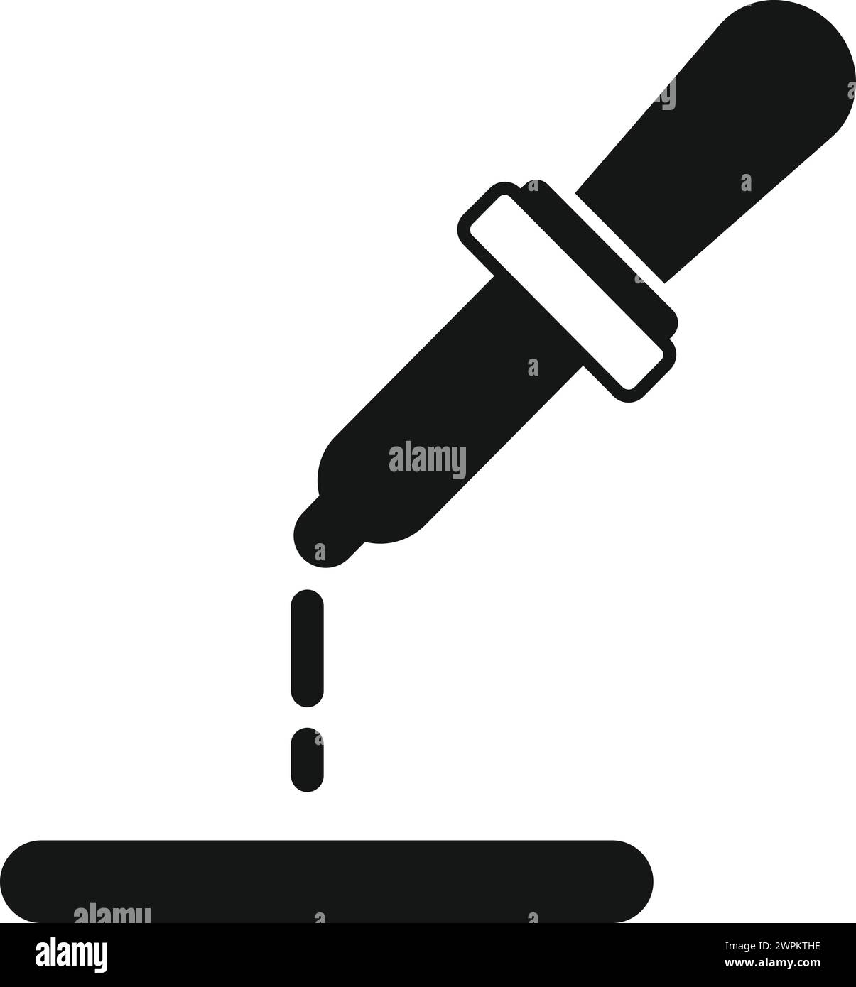 Lab experiment dropper icon simple vector. Genetic study. Test lab ...
