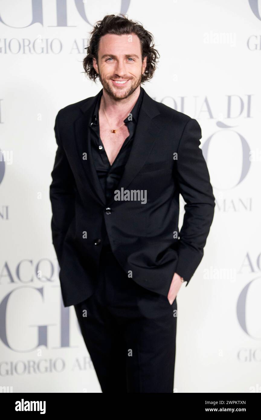 Aaron Taylor-Johnson beim 'Armani - Acqua di Gio' Event im Matadero ...