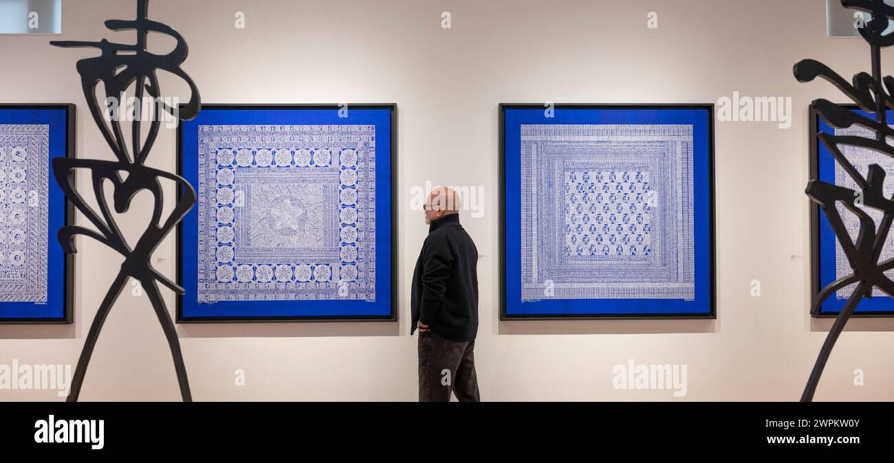 October Gallery, London, UK. 8th March, 2024. Celestial Blue is a solo ...