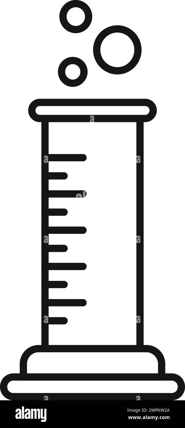 Boiling test tube icon outline vector. Blood quality. Health molecule ...