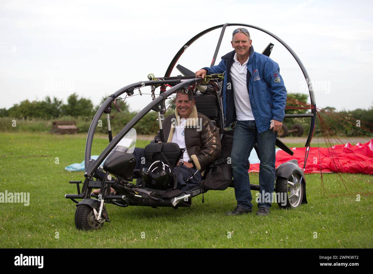 01/07/15 Injured veteran David Chambers in the Fresh Breeze XCitor para ...