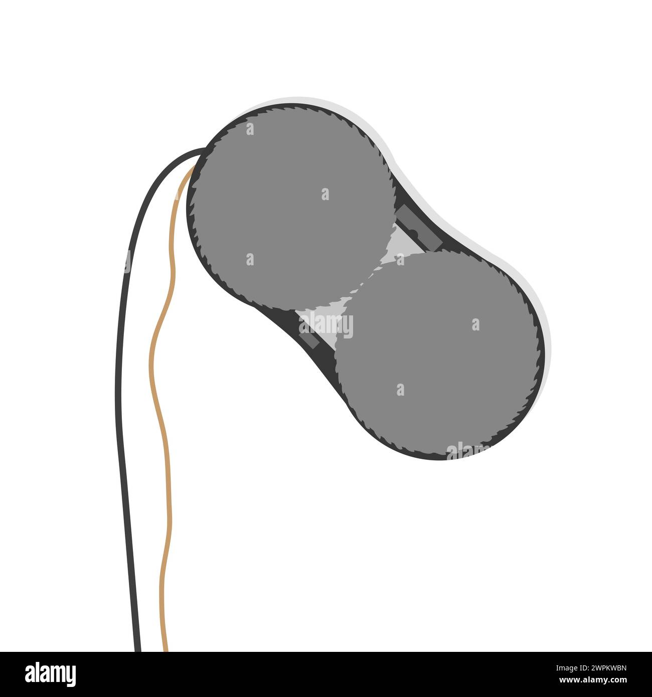 Window cleaning robot cleaning the window glass on a white background ...