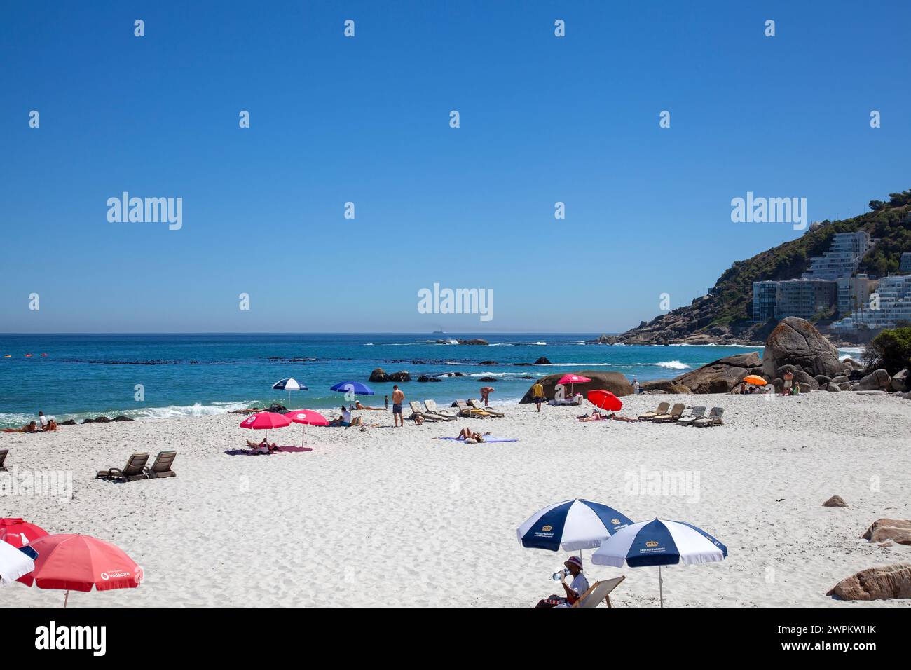 South africa beach sunbathers hi-res stock photography and images - Alamy