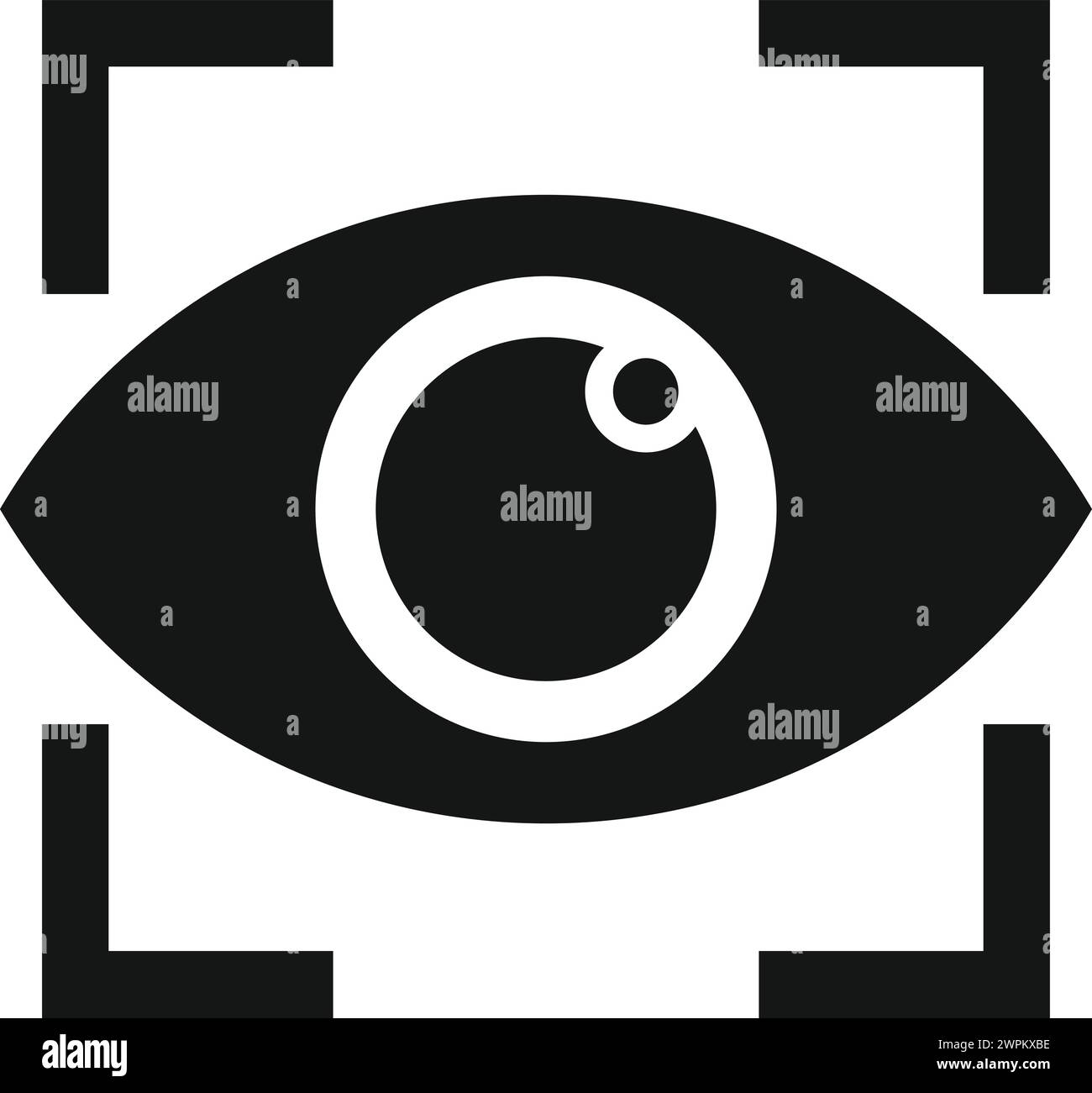 Eye control vr tour icon simple vector. Arrow app. Art education ...