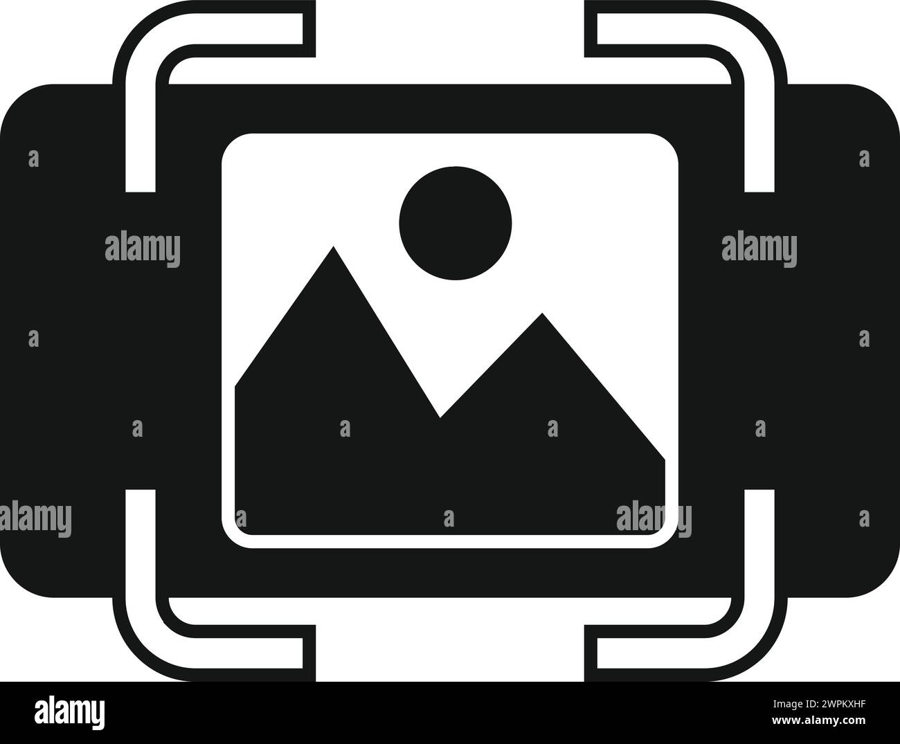 Control phone app icon simple vector. Virtual tour. Art education walk ...