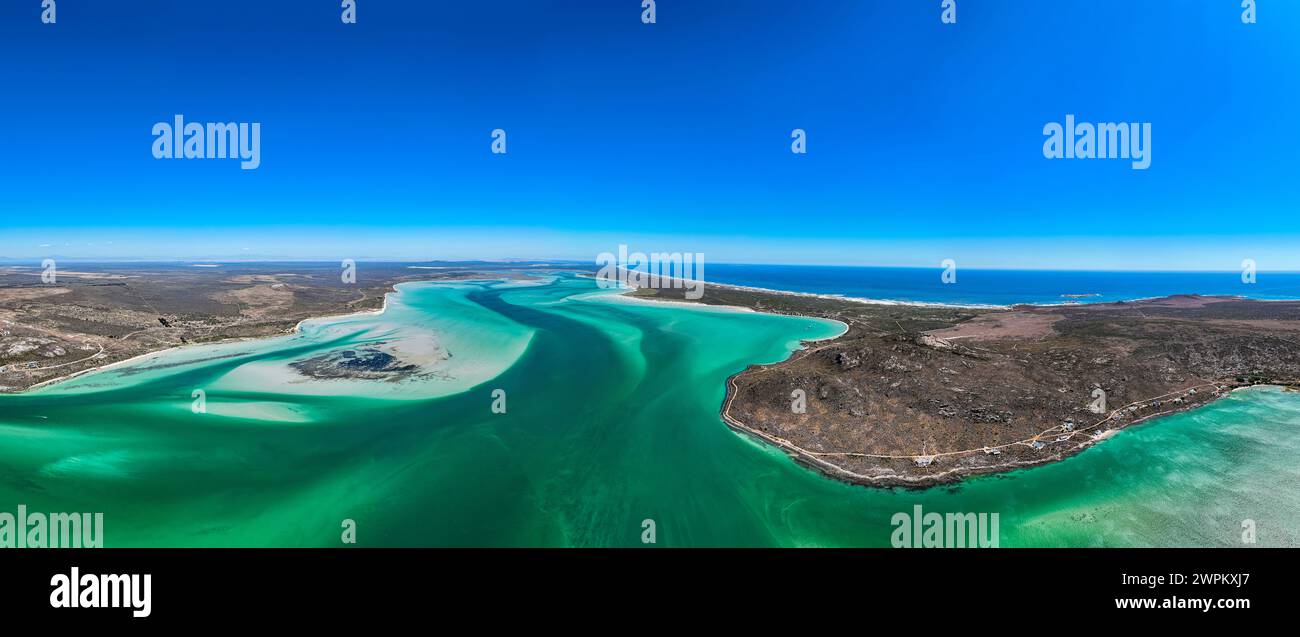 Panorama of the Langebaan Lagoon Marine Protected Area, West Coast ...