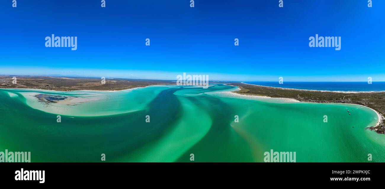Panorama of the Langebaan Lagoon Marine Protected Area, West Coast ...
