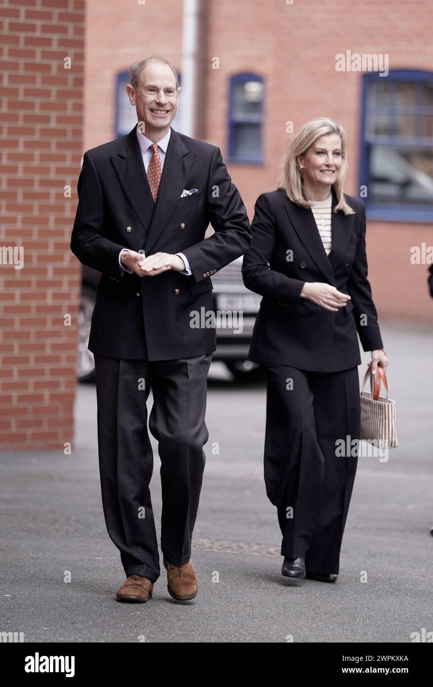 The Duke and Duchess of Edinburgh arrive for a visit to Headingley ...