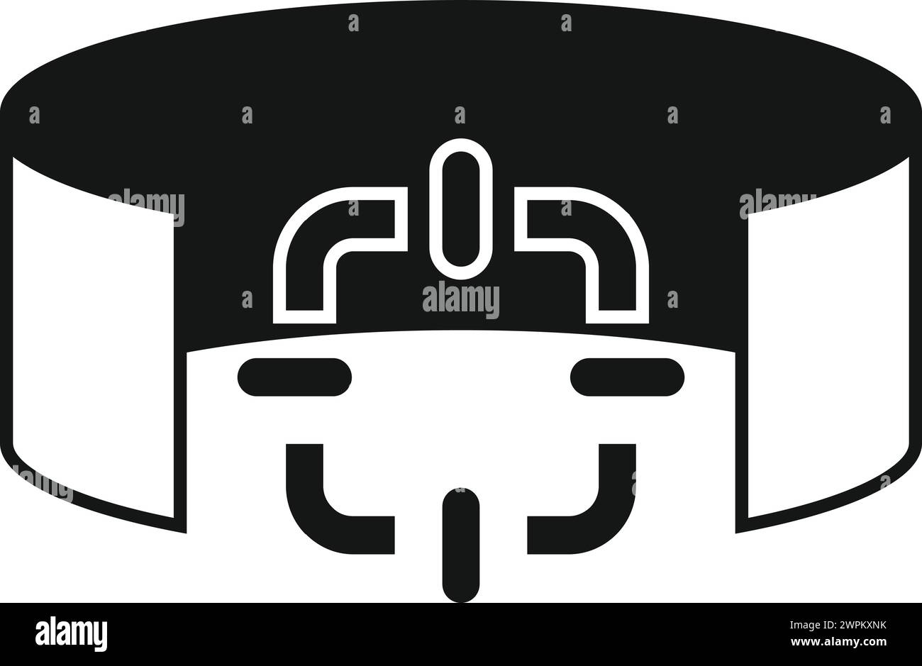 Virtual tour art icon simple vector. Control digital art. Degree ...