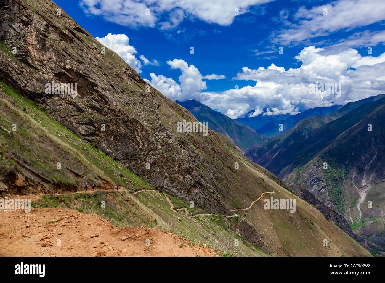 Scenery along the Choquequirao trail, Peru, South America Stock Photo ...